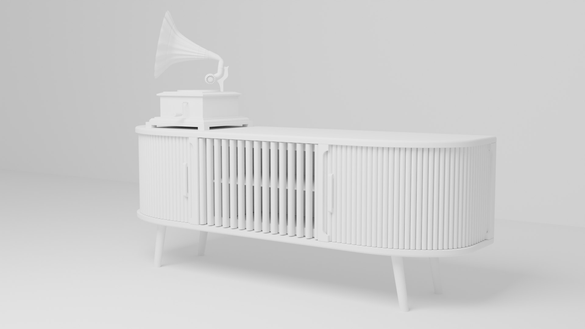 3D Gramophone And Console Model - TurboSquid 2384033