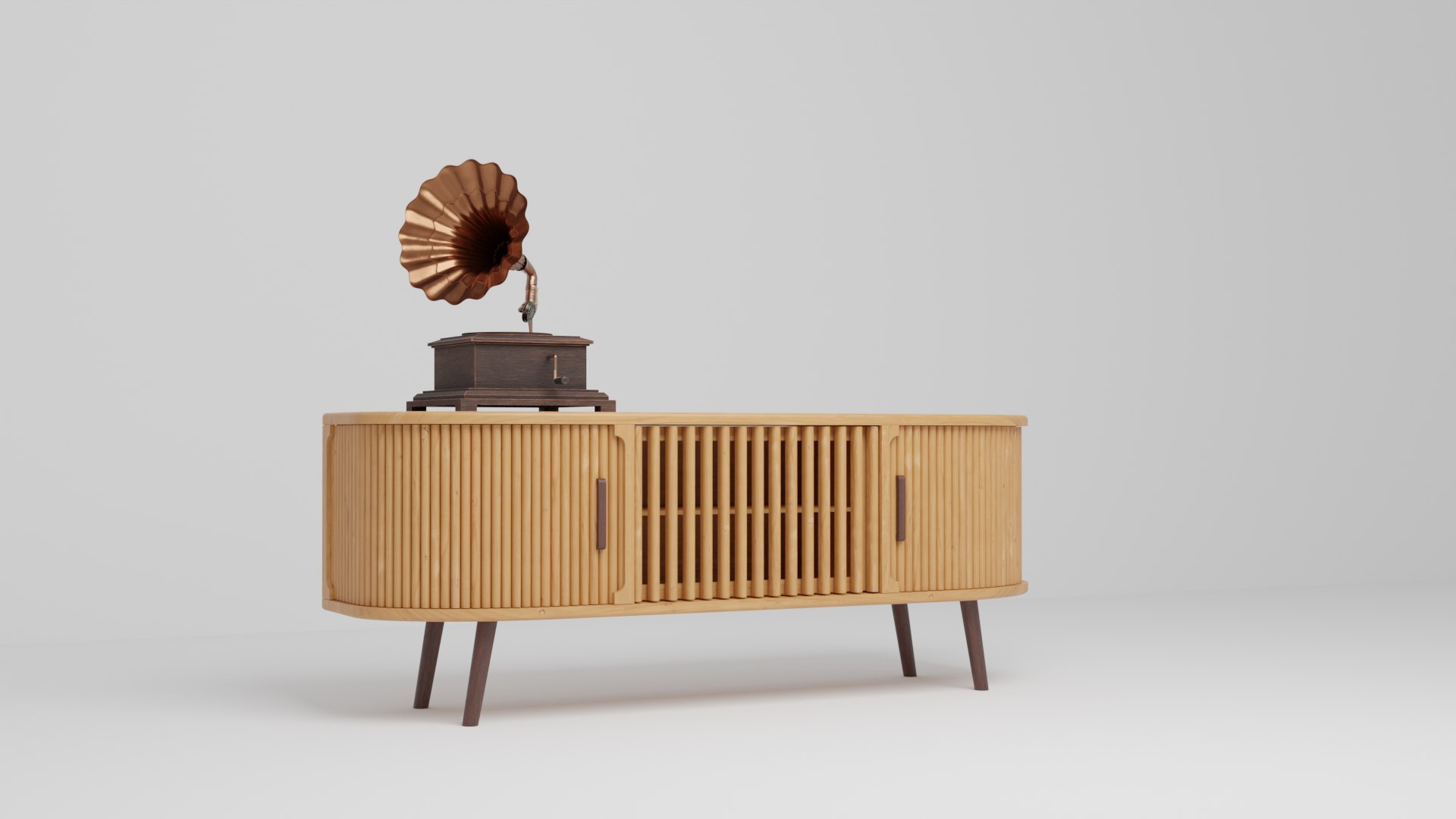 3D Gramophone And Console Model - TurboSquid 2384033