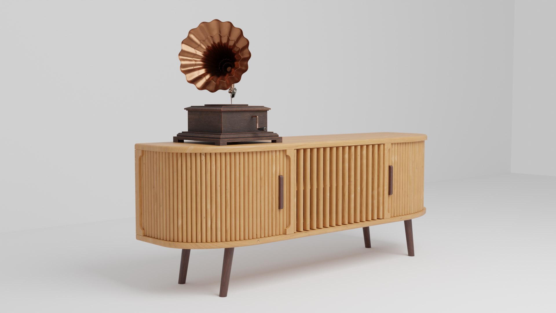 3D Gramophone And Console Model - TurboSquid 2384033