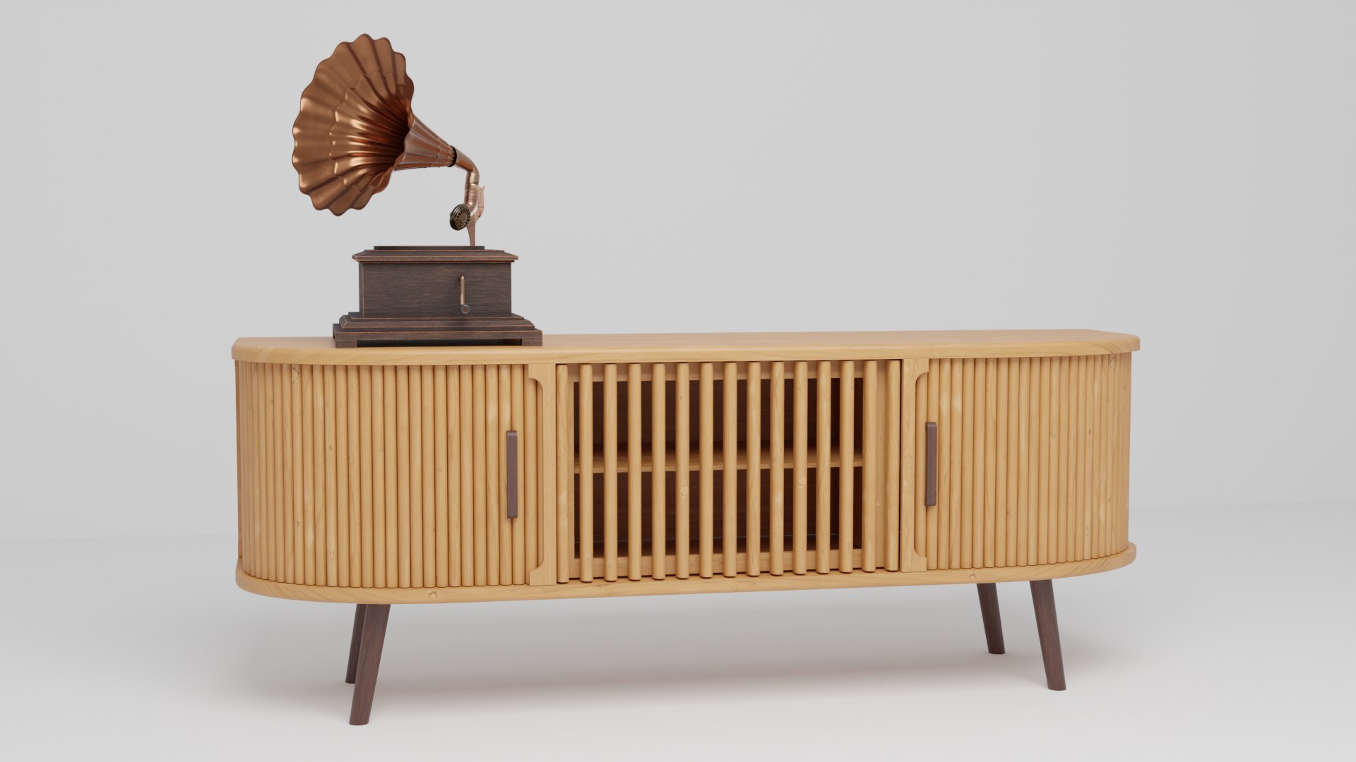 3D Gramophone And Console Model - TurboSquid 2384033