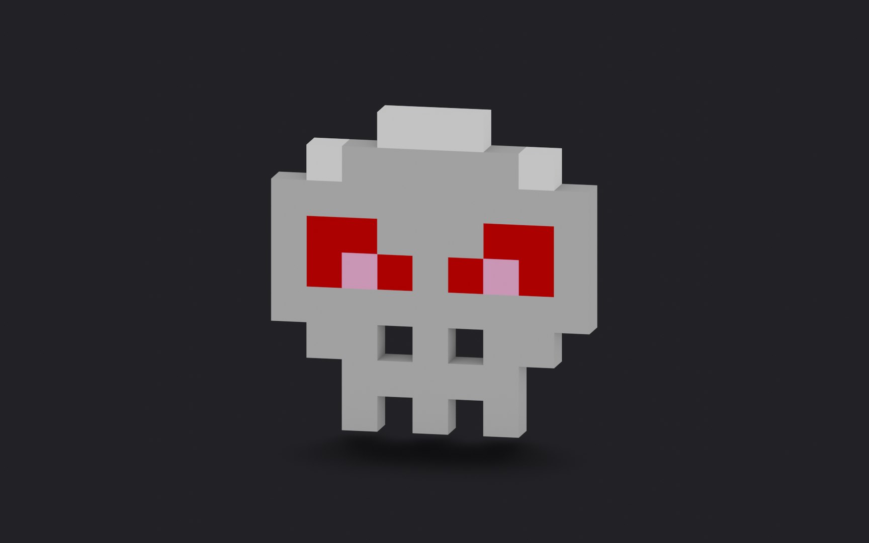 3D Skull game asset 8 bit low poly - TurboSquid 1945399