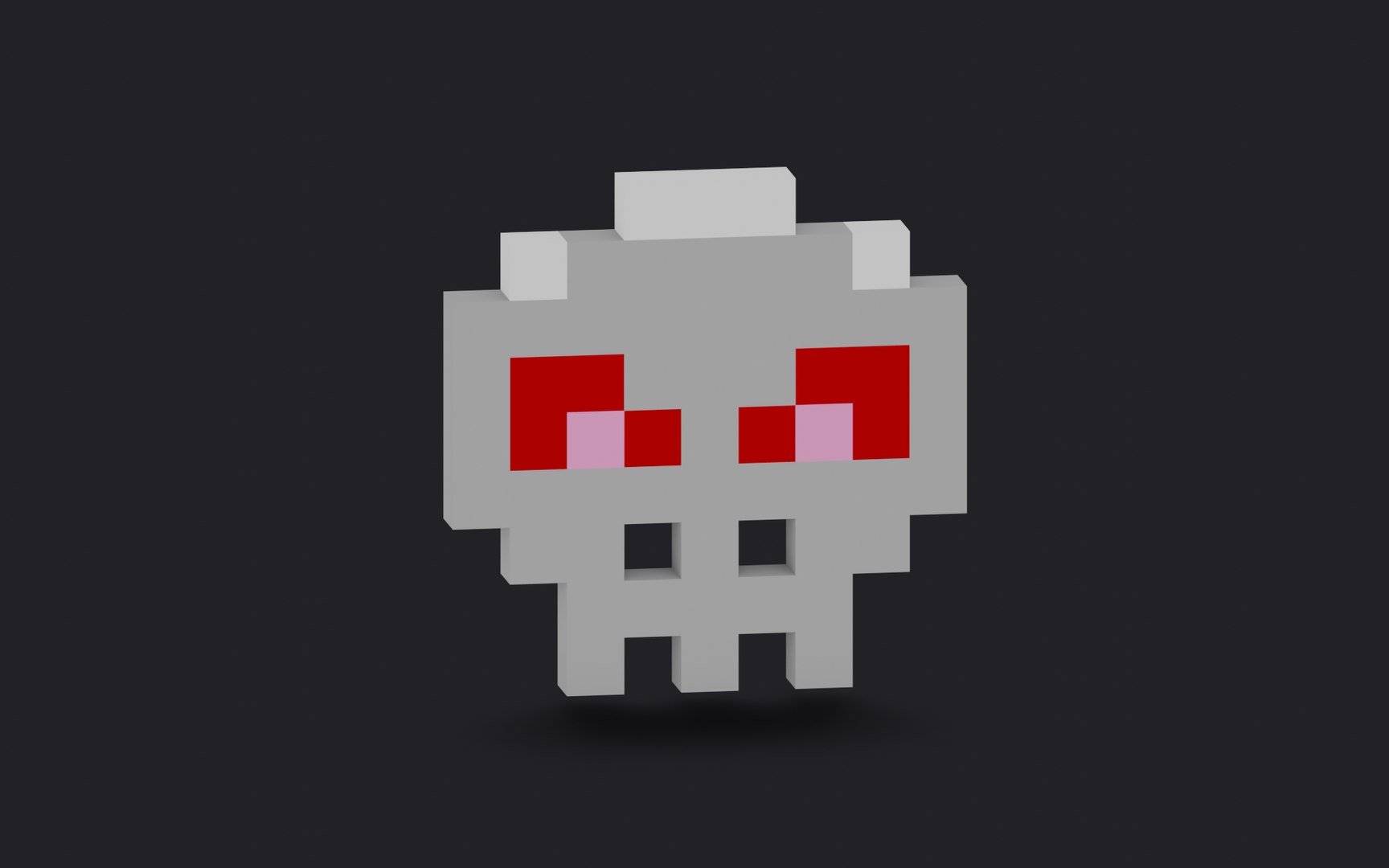 3D Skull game asset 8 bit low poly - TurboSquid 1945399