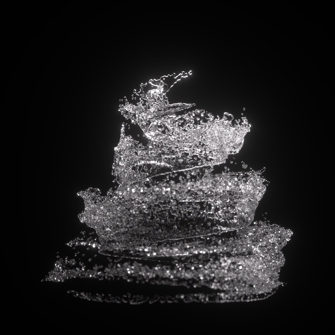3D Water Splash Spiral Animated - TurboSquid 2232013