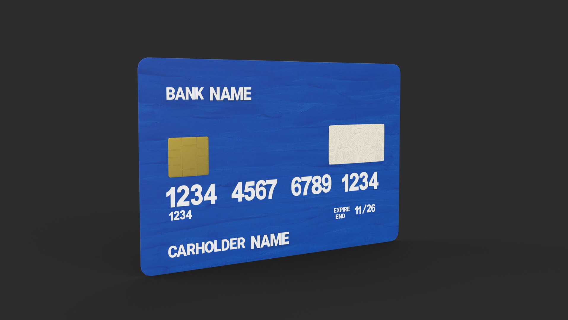 Credit Card 3D Model 3D - TurboSquid 2365868