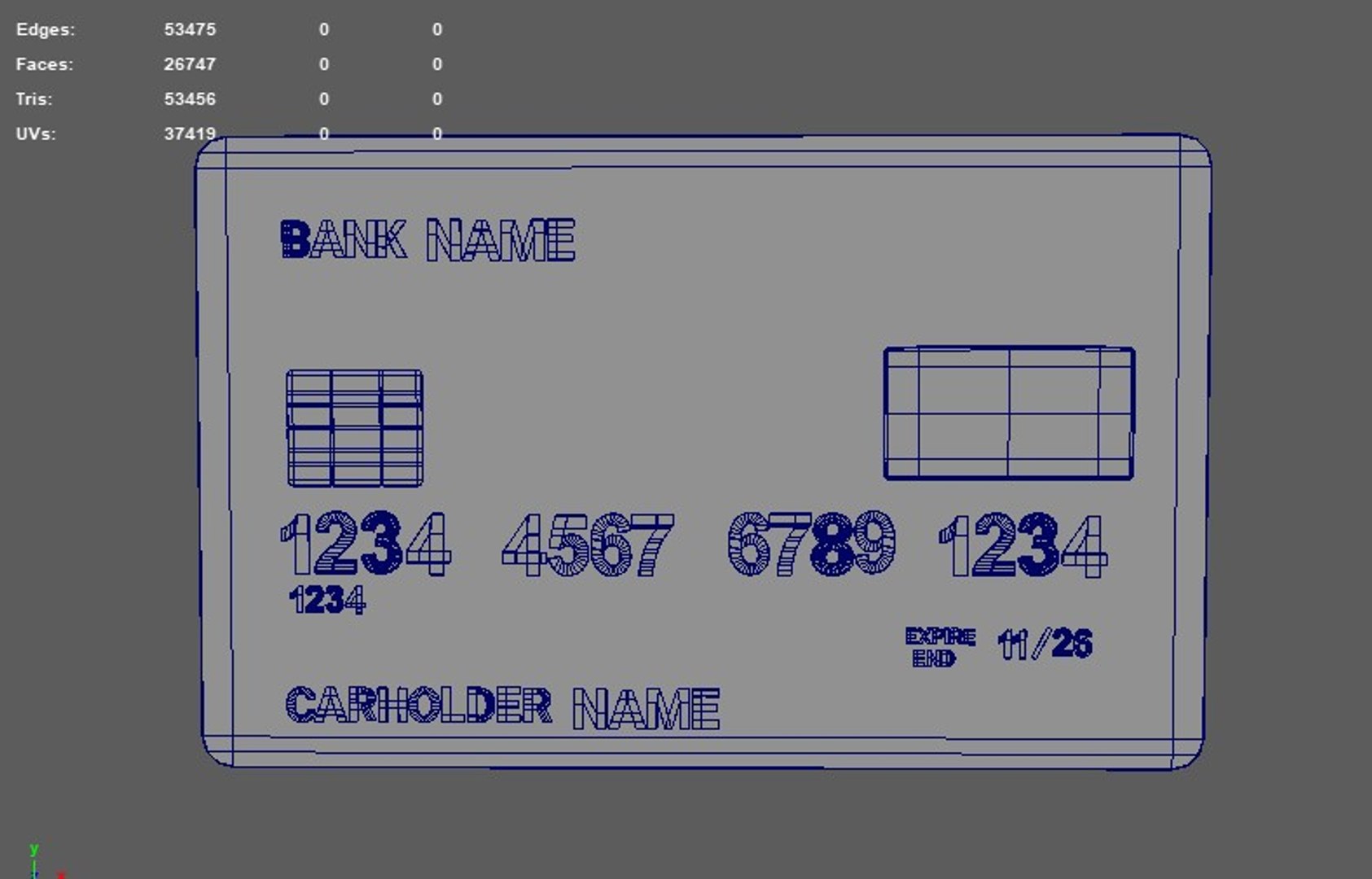 Credit Card 3D Model 3D - TurboSquid 2365868