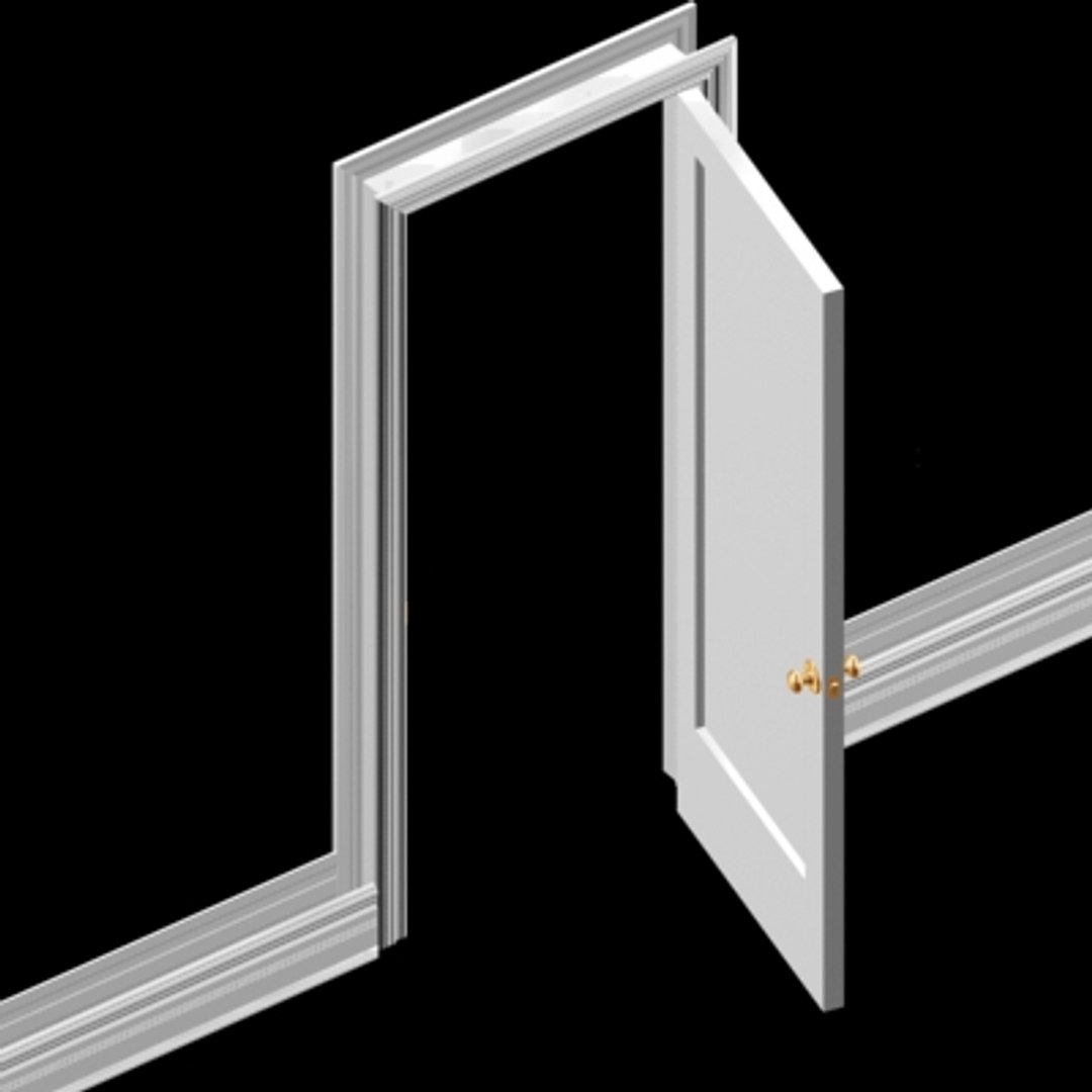 Complete Door Kit Wall 3d Model