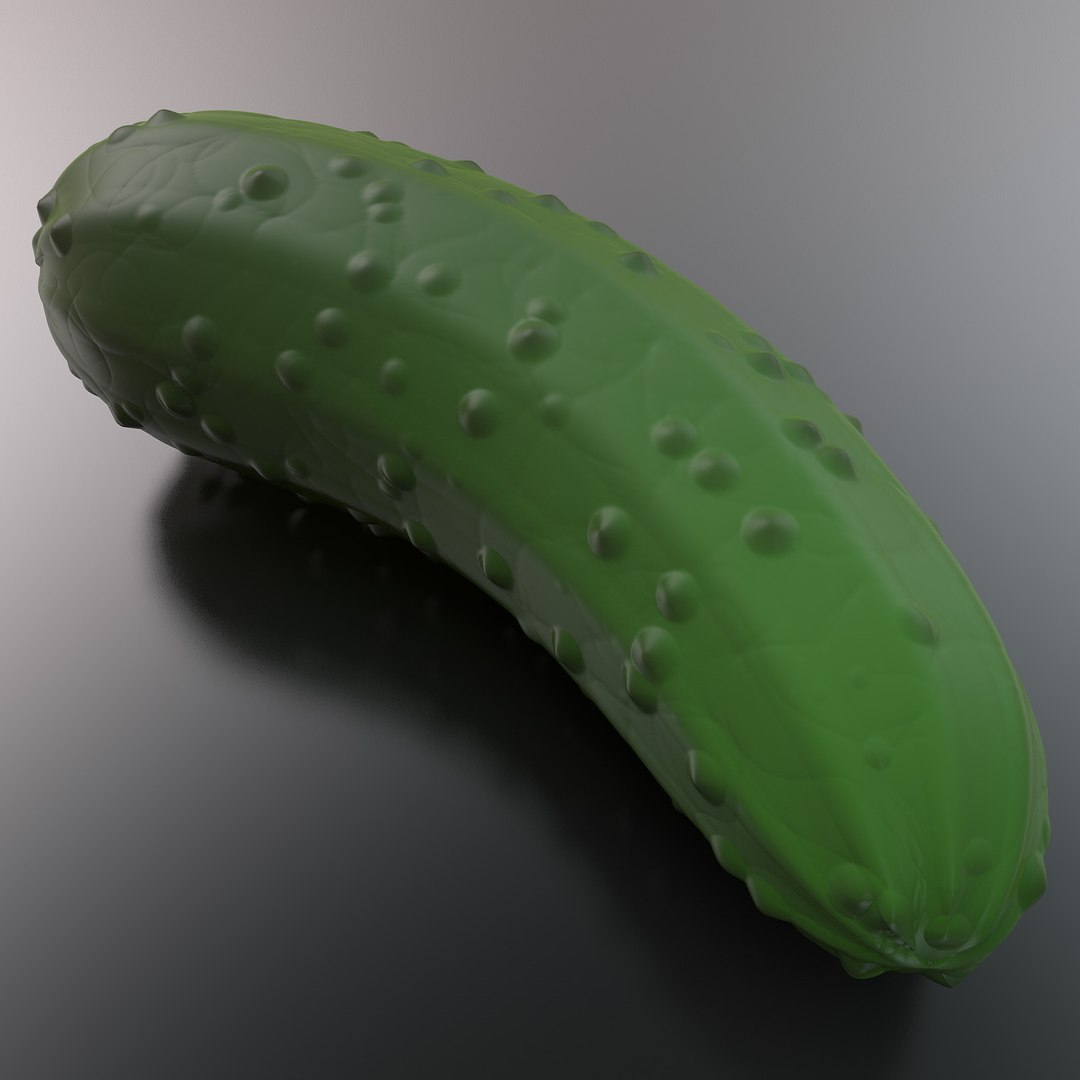 Pickle Cucumber Displacement 3d Model