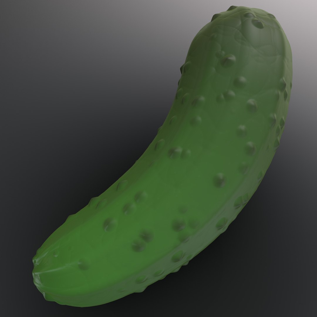 Pickle Cucumber Displacement 3d Model