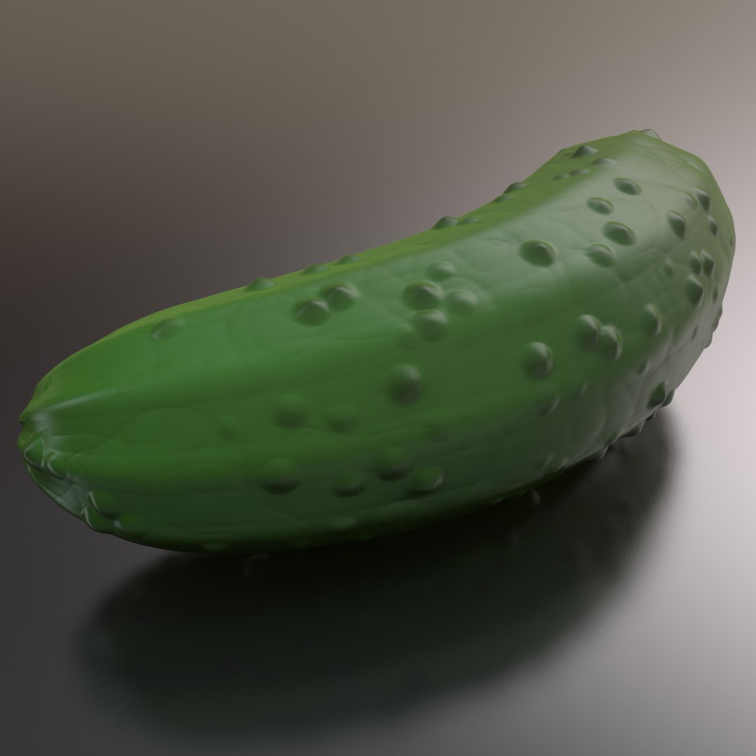 Pickle Cucumber Displacement 3d Model
