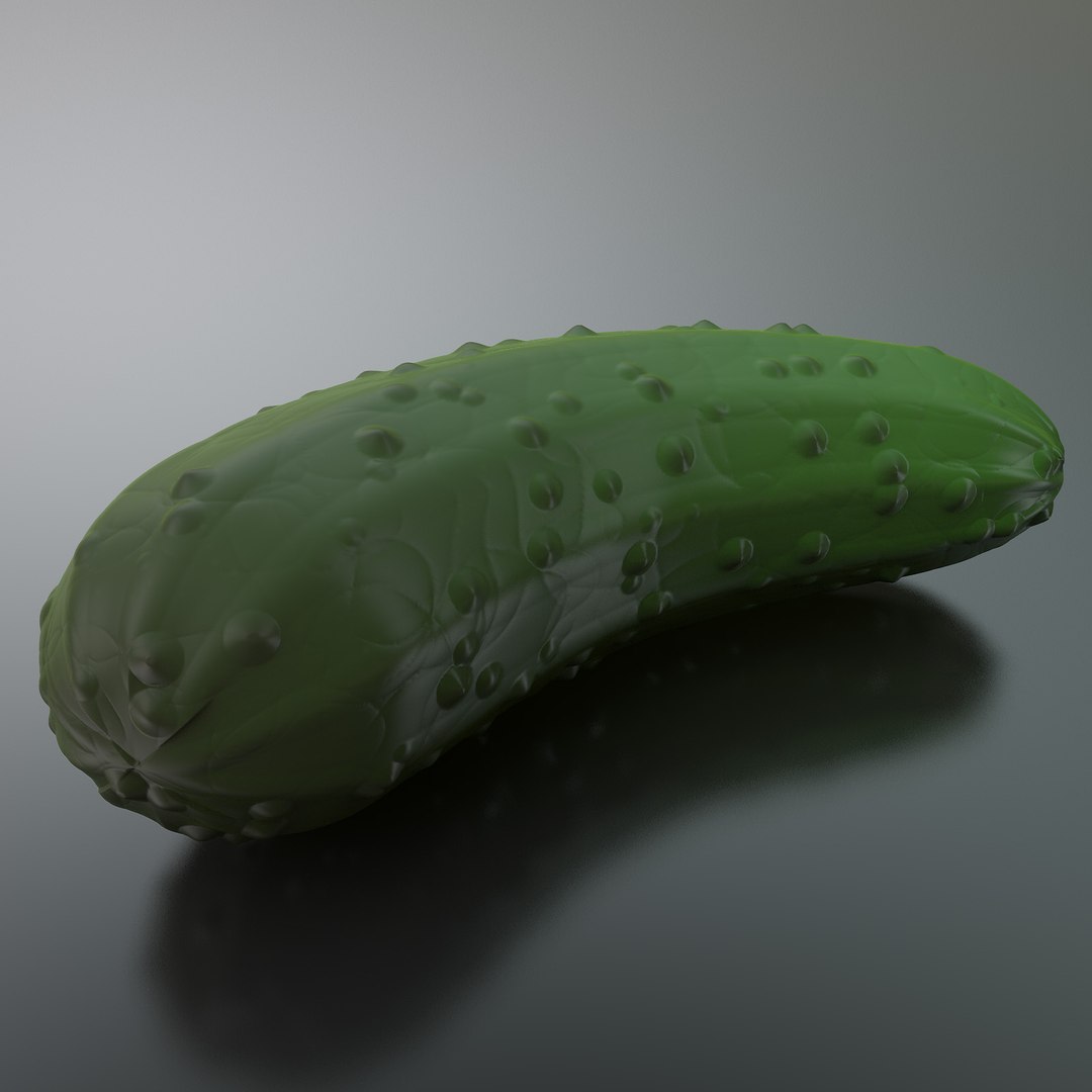 Pickle Cucumber Displacement 3d Model