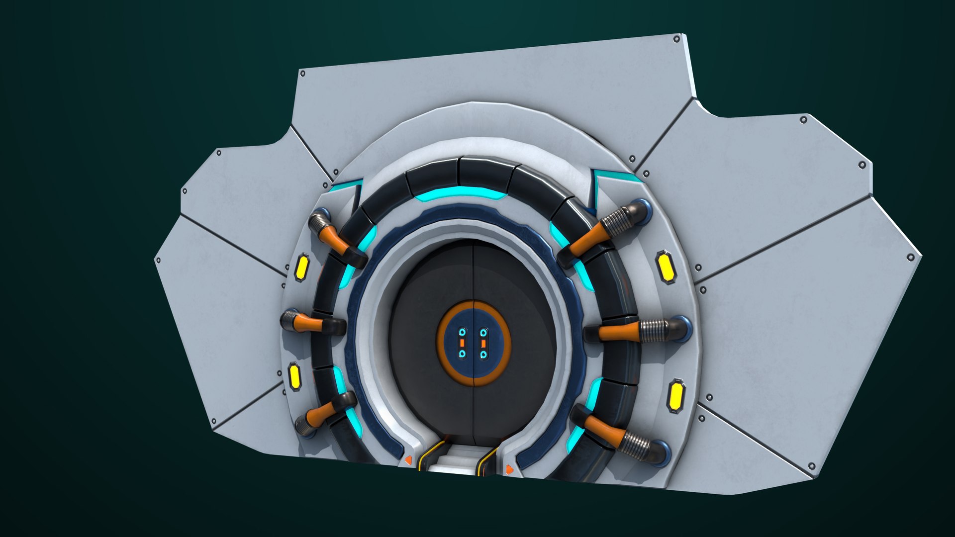 Sci Fi Door 03 All PBR Unity UE Textures Included Model - TurboSquid ...