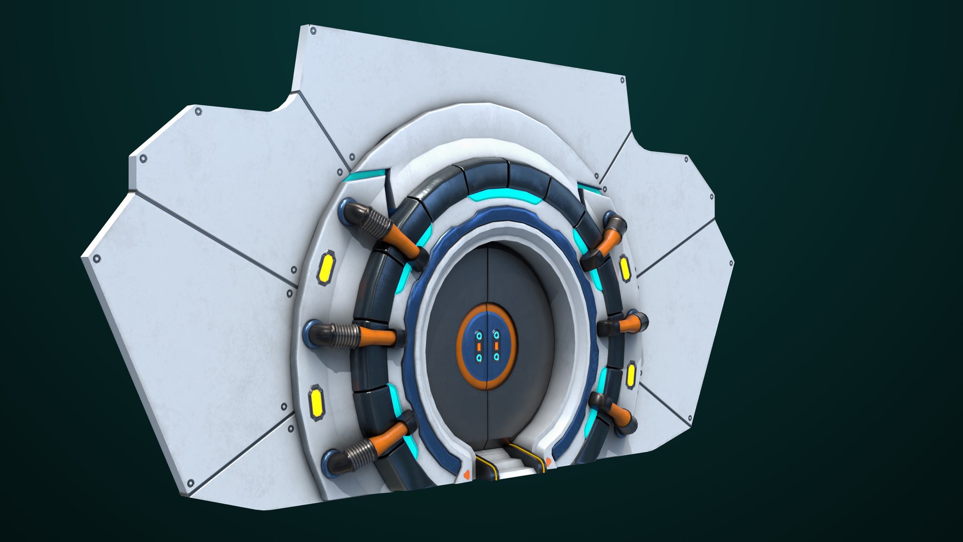 Sci Fi Door 03 All PBR Unity UE Textures Included Model - TurboSquid 2189346