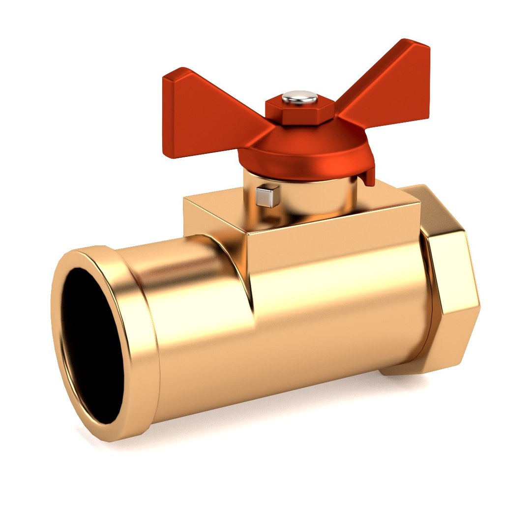 3d Valve Water Model