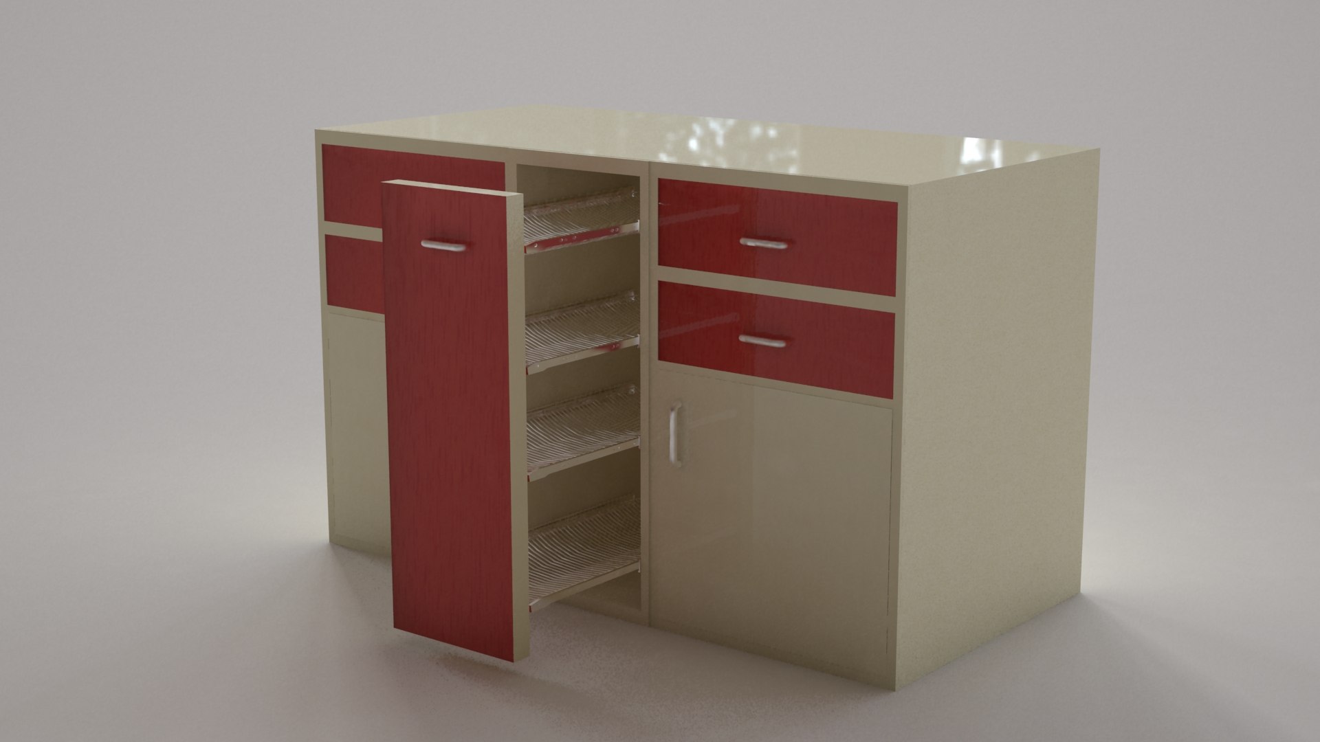 3d Model Kitchen Cabinet
