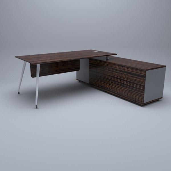 3D office table desk - TurboSquid 1383575