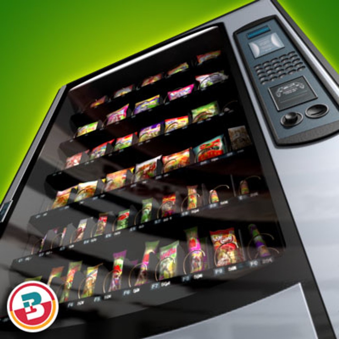 Retail Vending Machine 1 3d Model