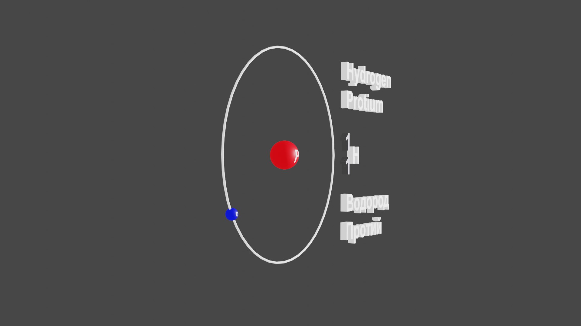 Hydrogen Protium Model - TurboSquid 1983888