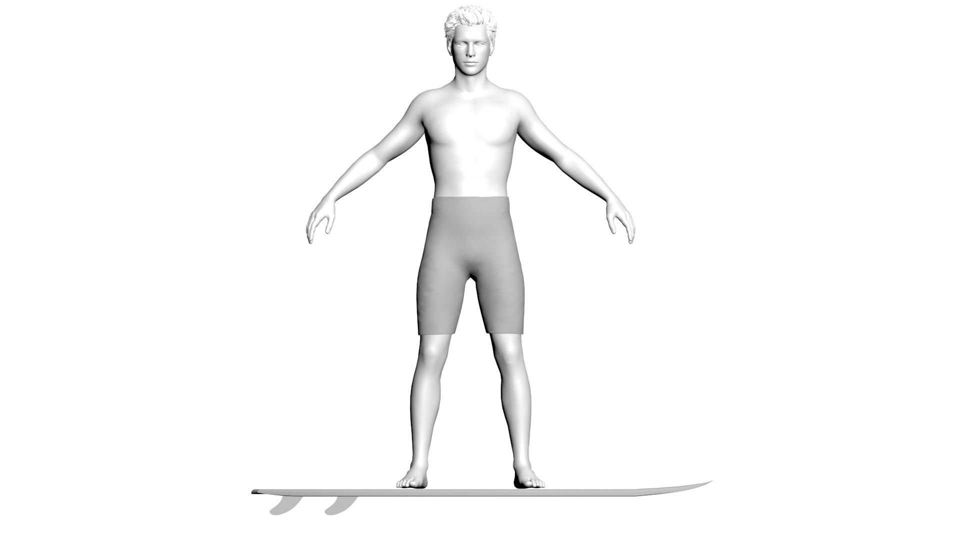 3D Model Surfer - TurboSquid 1843568
