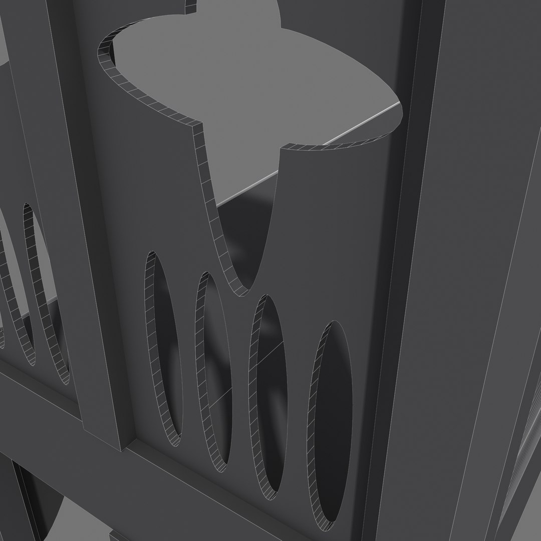 Medieval Bench 3d Model