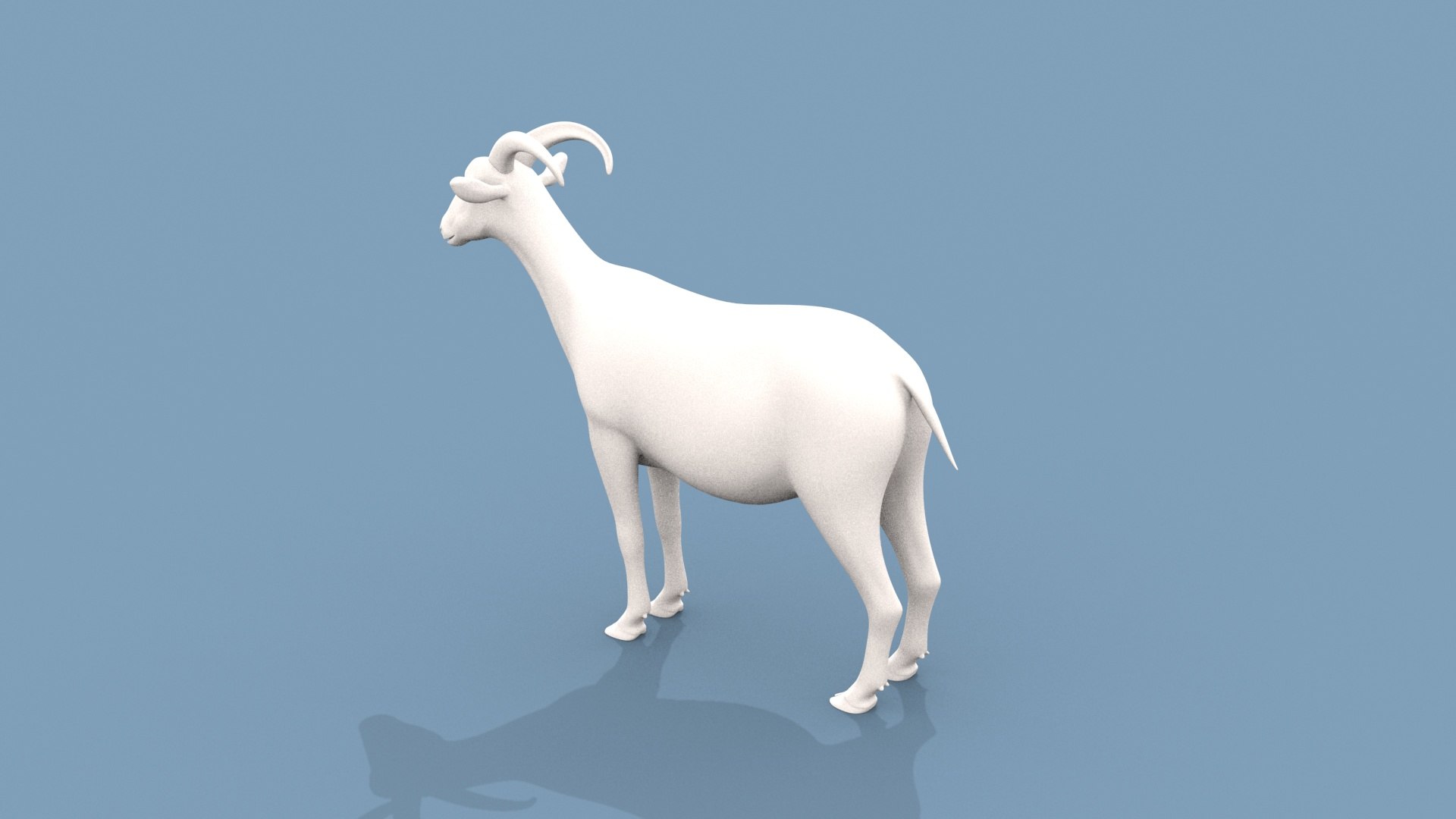 Goat Shape 3D Model - TurboSquid 2289803