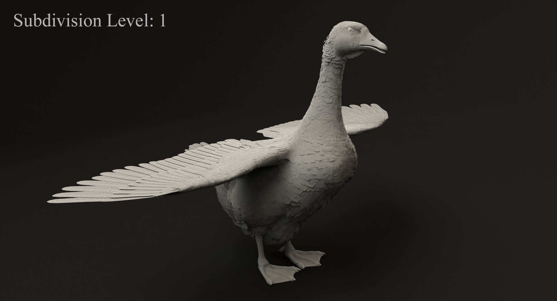 3D Goose Domestic Model - TurboSquid 1377035
