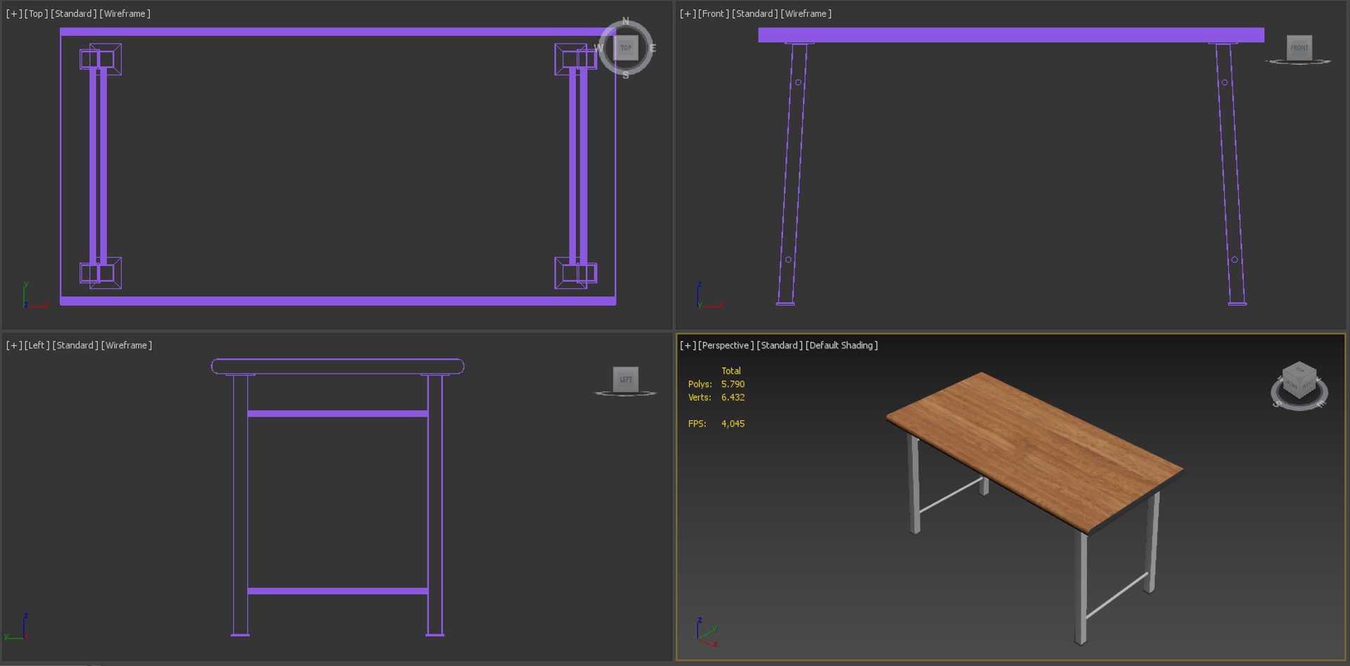 Modern Office Workstation Table 3D - TurboSquid 2166244