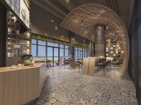 modelo 3d Coffee Shop - Restaurant - 009 - TurboSquid 1959503