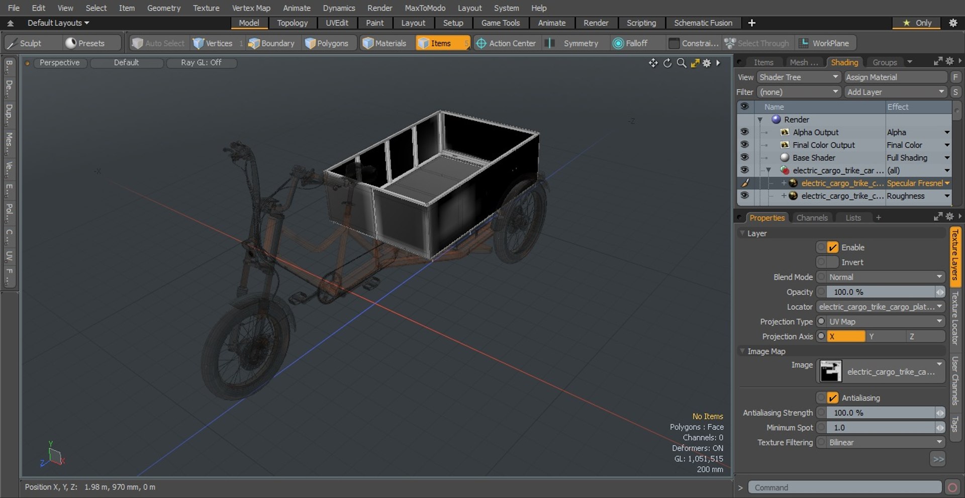 Rad Power Bike RadBurro With Truck Bed Model - TurboSquid 1925379