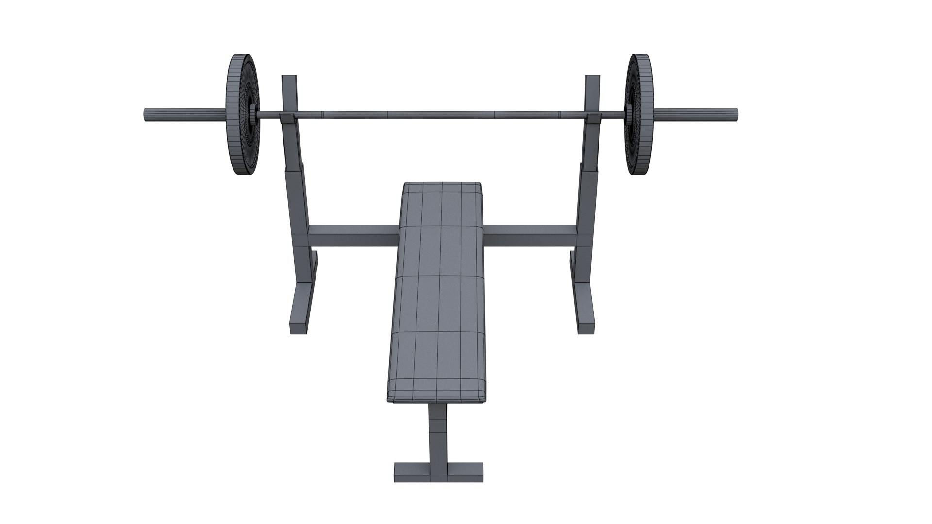 Gym equipment barbell model - TurboSquid 2169327