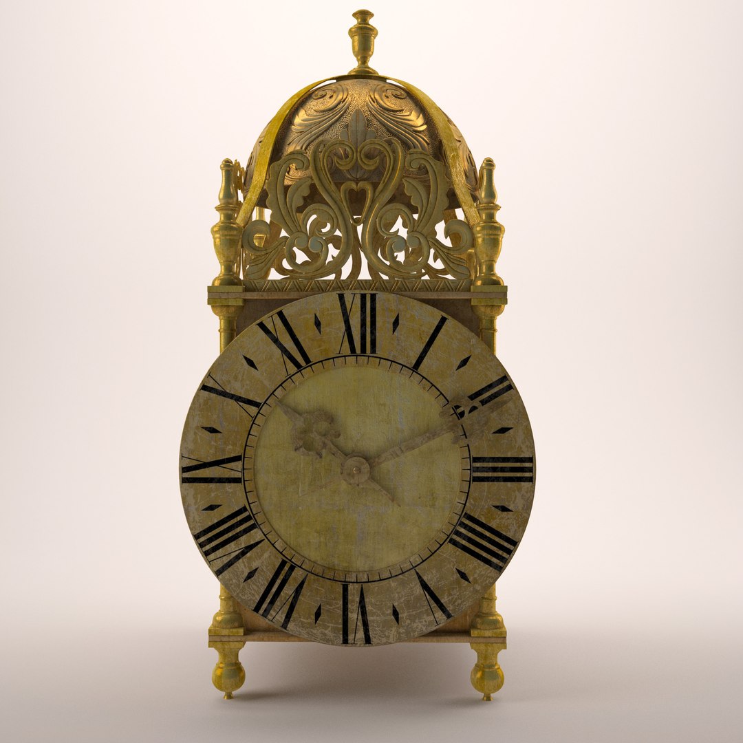3d Model Of 18th Clock