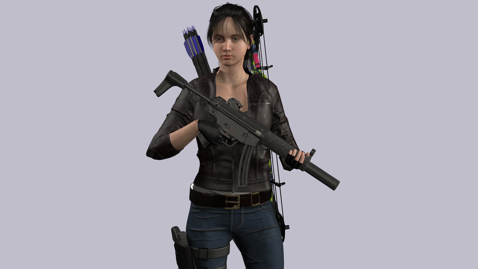 Survivor Girl Model - TurboSquid 2047038