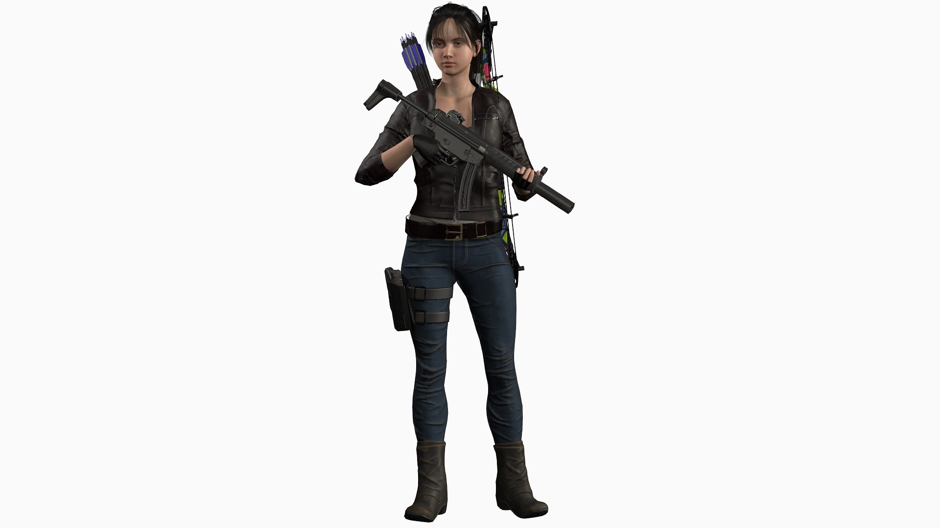 Survivor Girl Model - TurboSquid 2047038