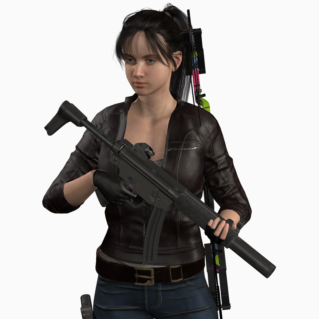 Survivor girl model - TurboSquid 2047038