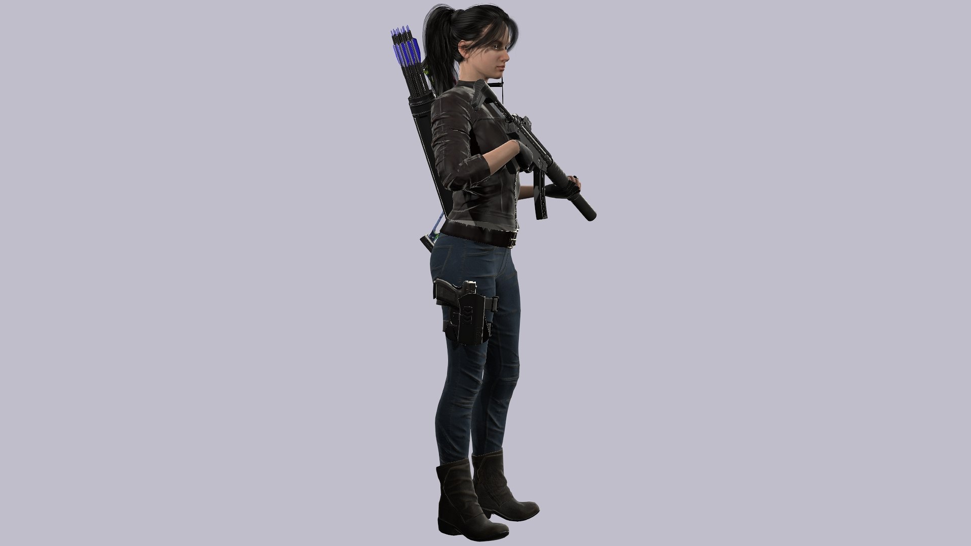 Survivor Girl Model - TurboSquid 2047038