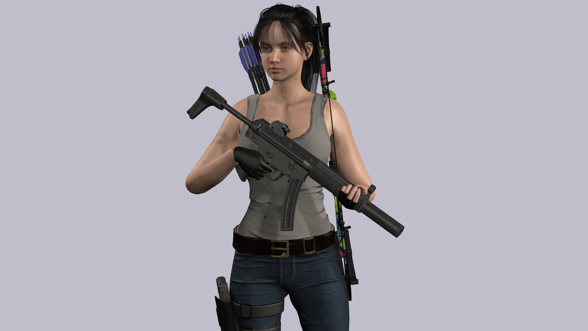 Survivor Girl Model - TurboSquid 2047038