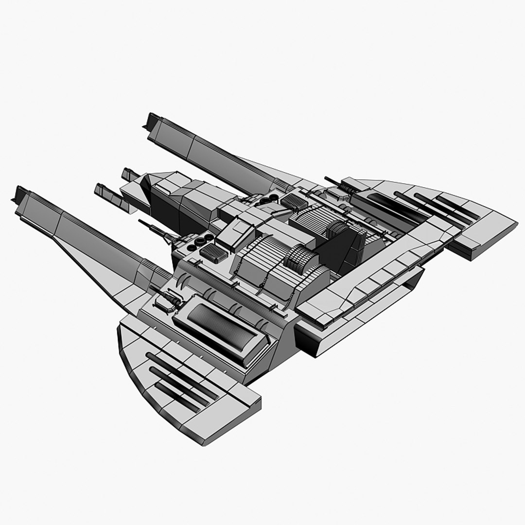 3d spaceship space model