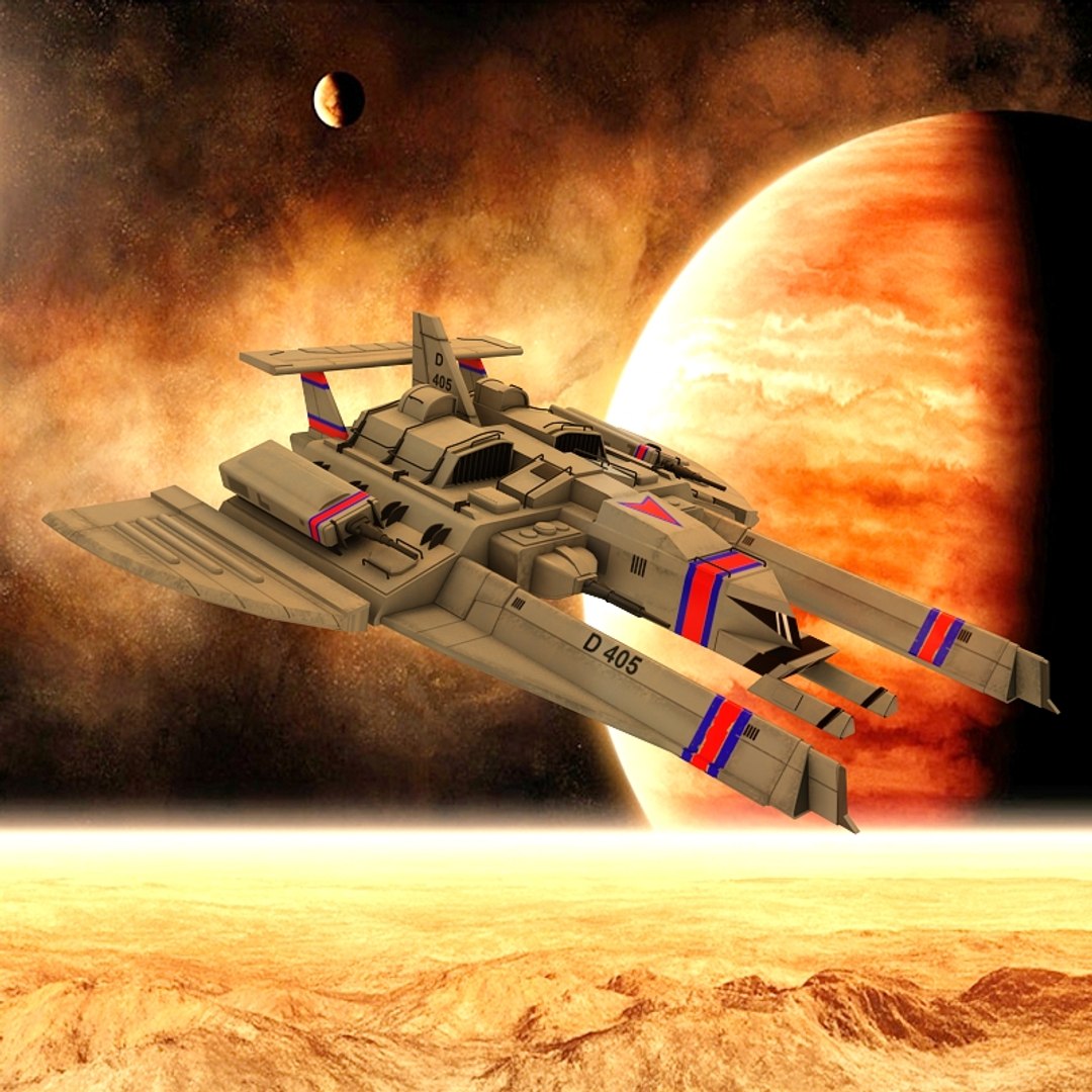 3d spaceship space model
