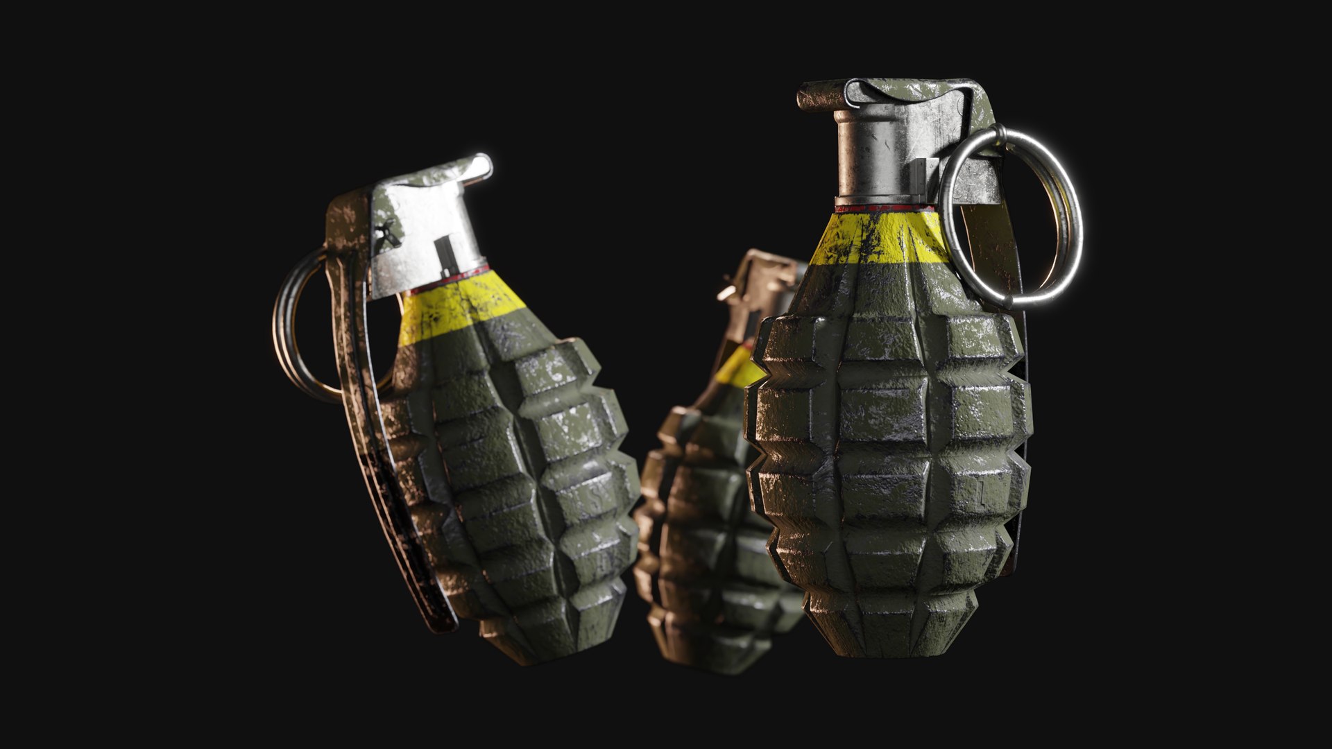 Mk 2 Grenade Model - TurboSquid 2102318