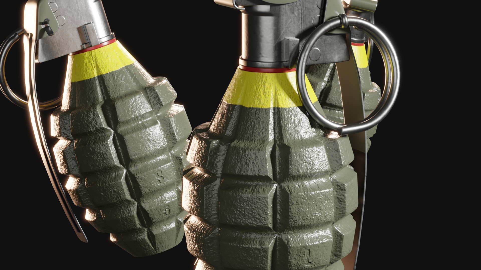 Mk 2 Grenade Model - TurboSquid 2102318
