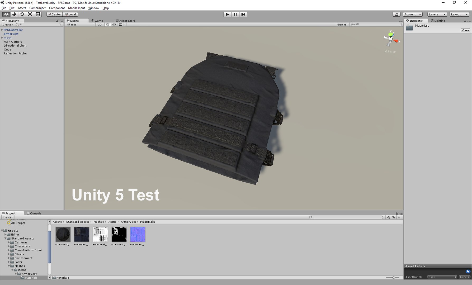 Armor Vest 3d Model