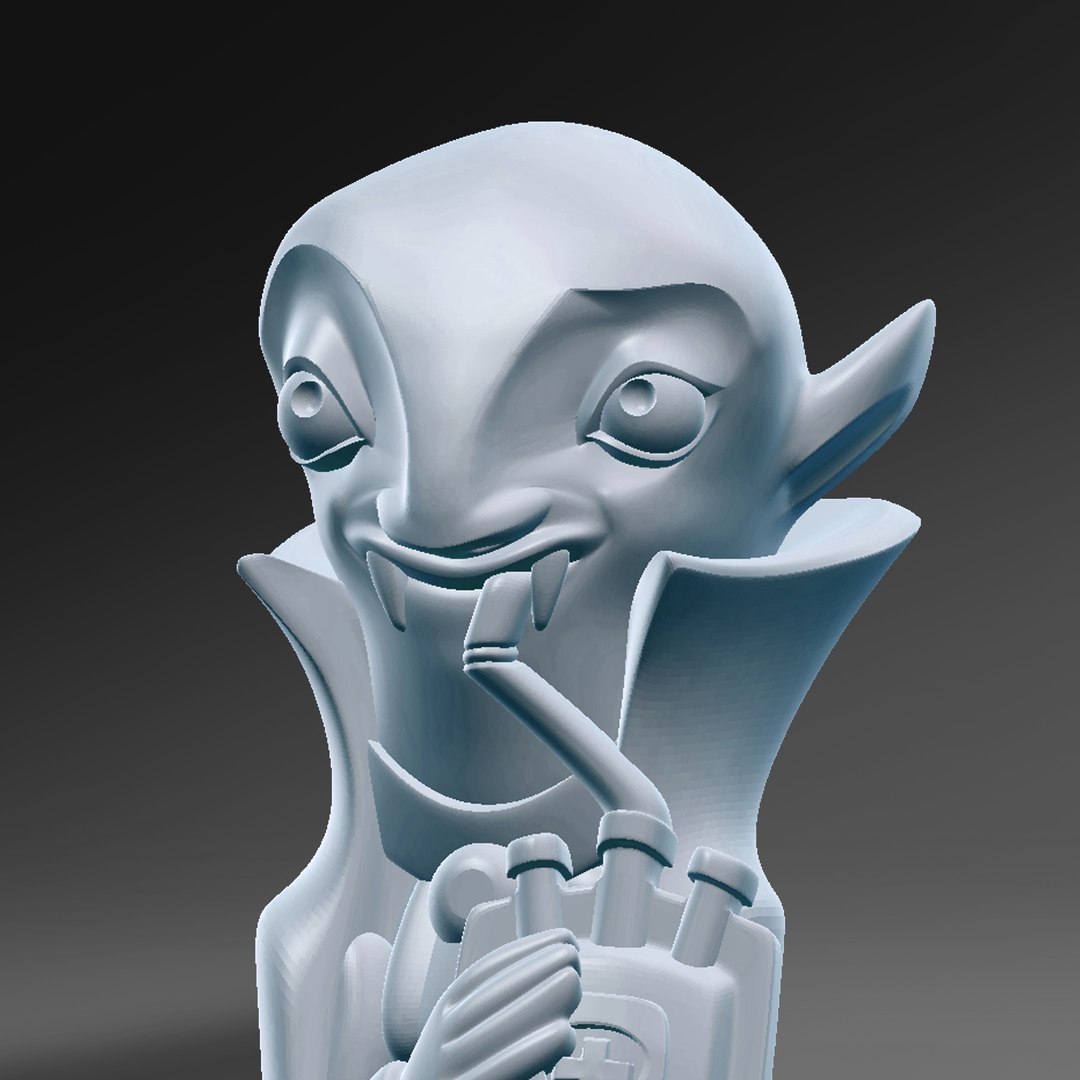 3D Model Funny Vampire With Donated Blood - TurboSquid 1973222
