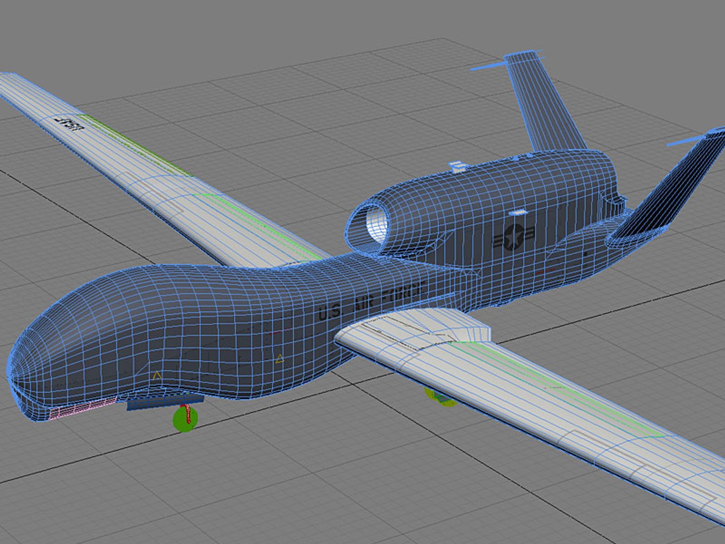 Rq-4a Operational Scheme 3d Max