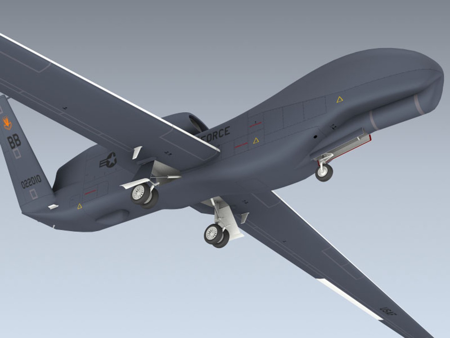 Rq-4a Operational Scheme 3d Max