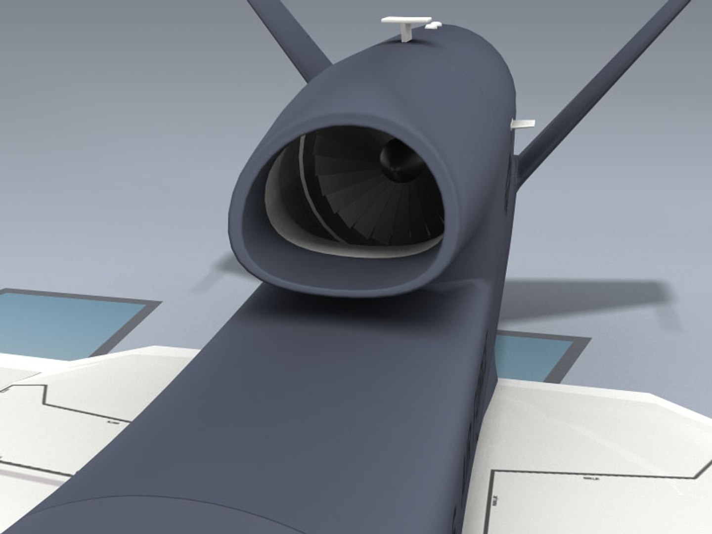 Rq-4a Operational Scheme 3d Max