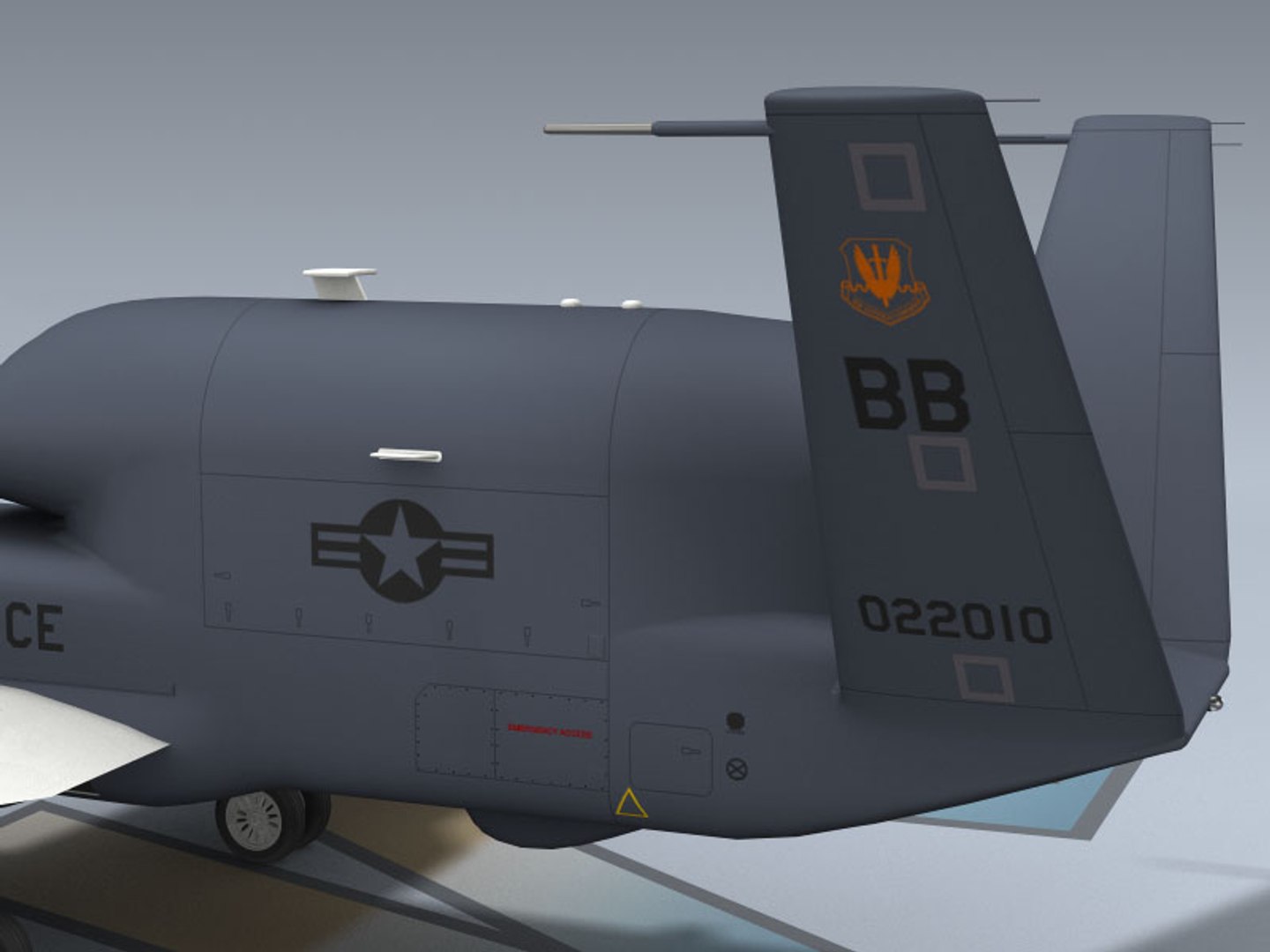 Rq-4a Operational Scheme 3d Max