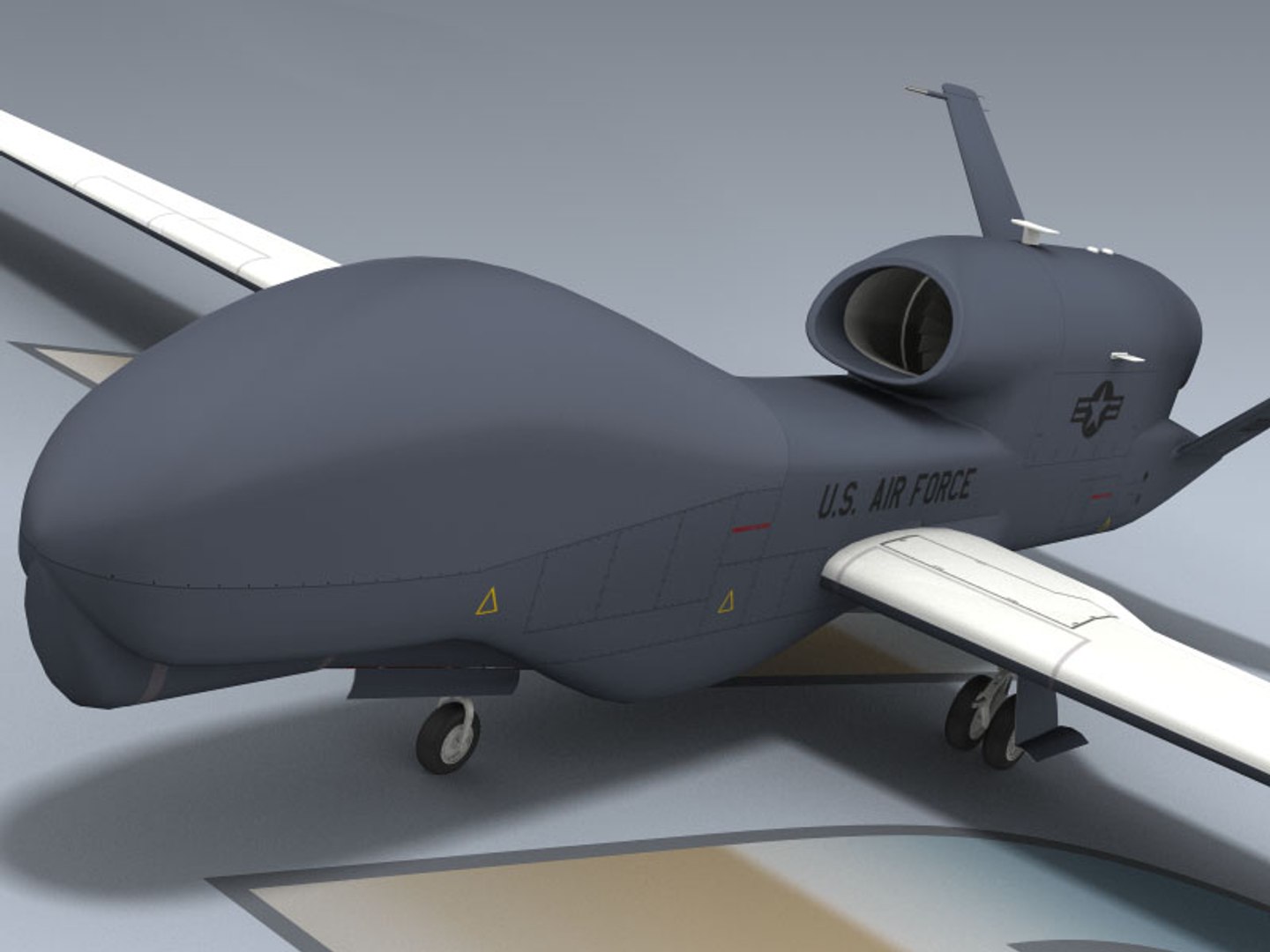 Rq-4a Operational Scheme 3d Max