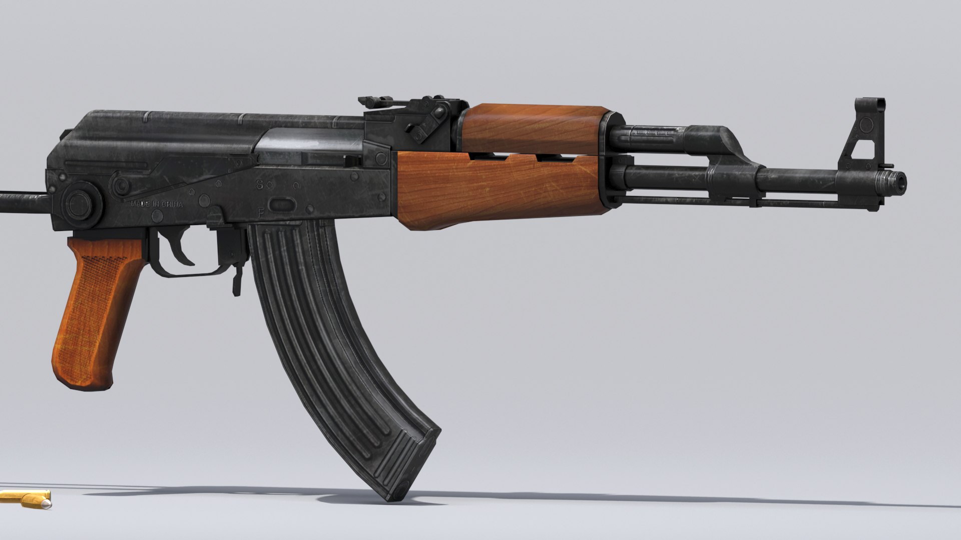 Akm assault rifle - 3D - TurboSquid 1372485