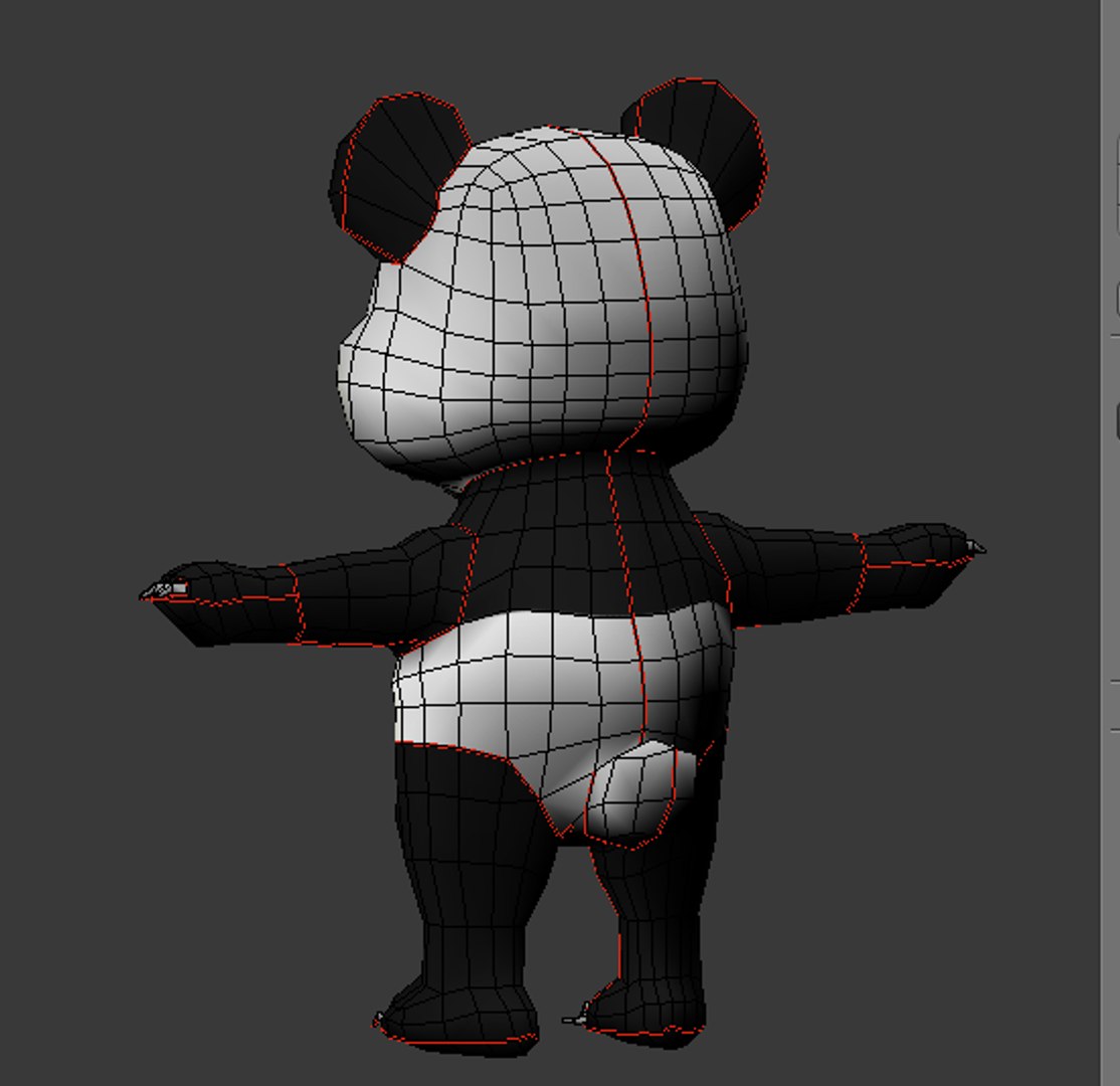 3D cute panda bear - TurboSquid 1291278