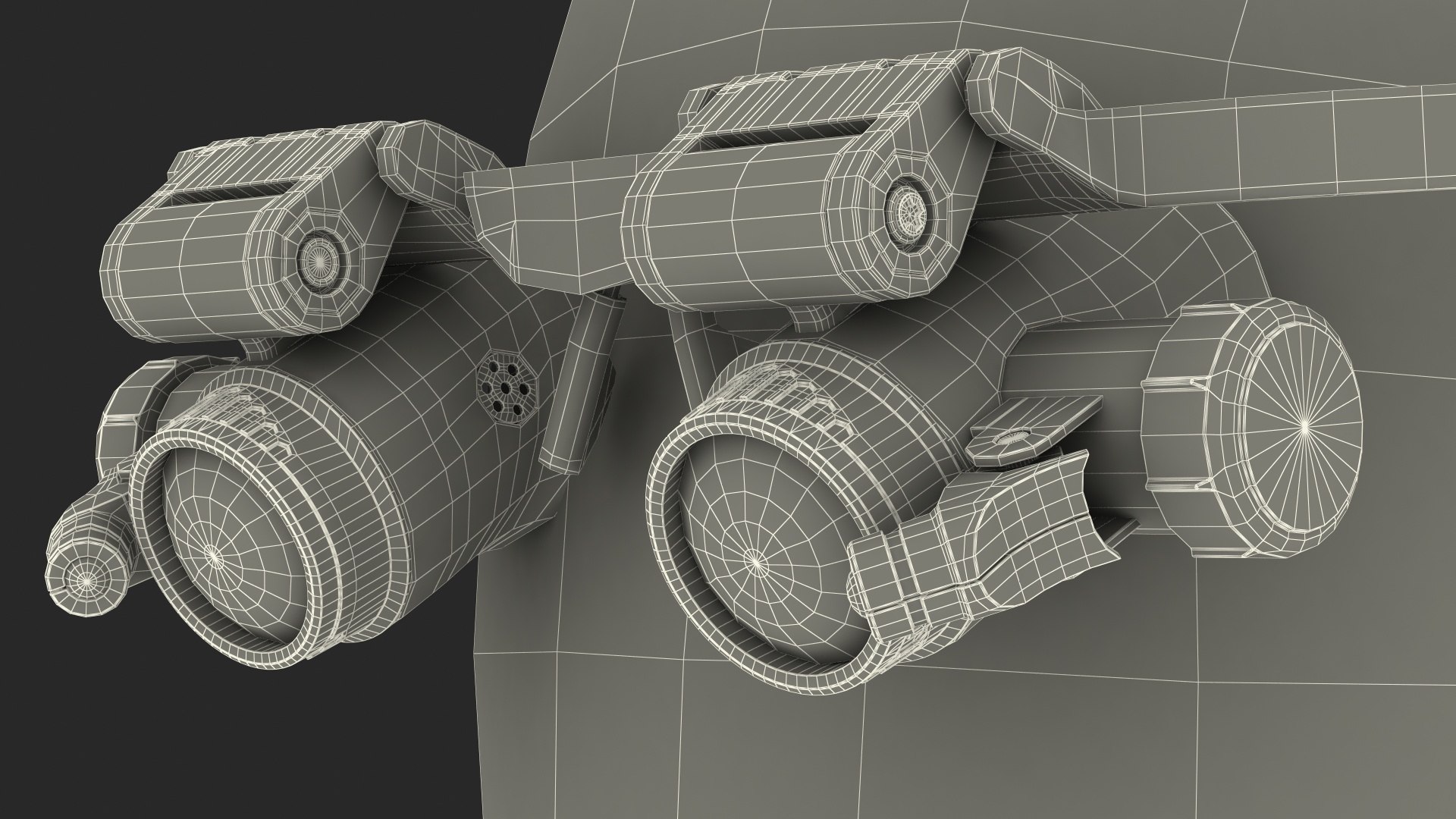 Binocular Head Mount White Magnifier Glasses 3D model - TurboSquid 2063235