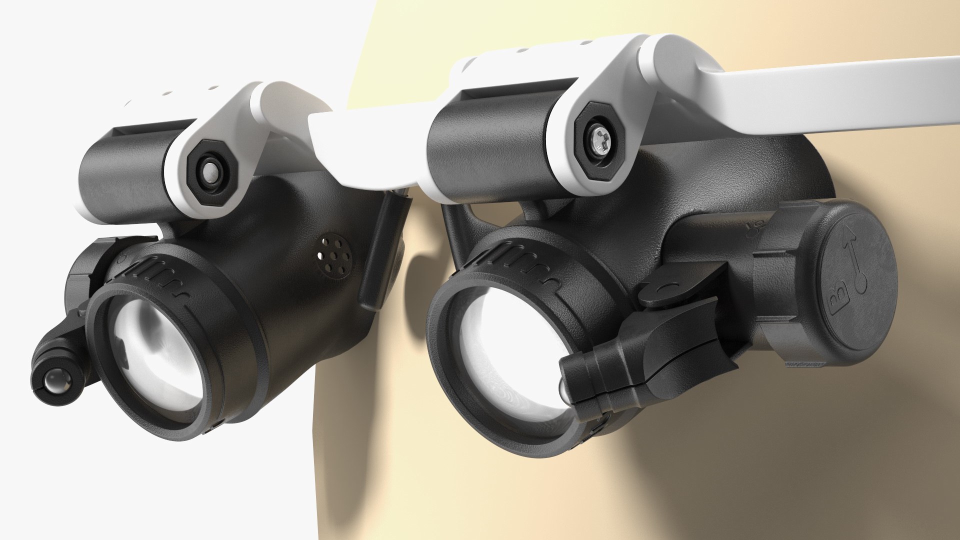 Binocular Head Mount White Magnifier Glasses 3D Model - TurboSquid 2063235